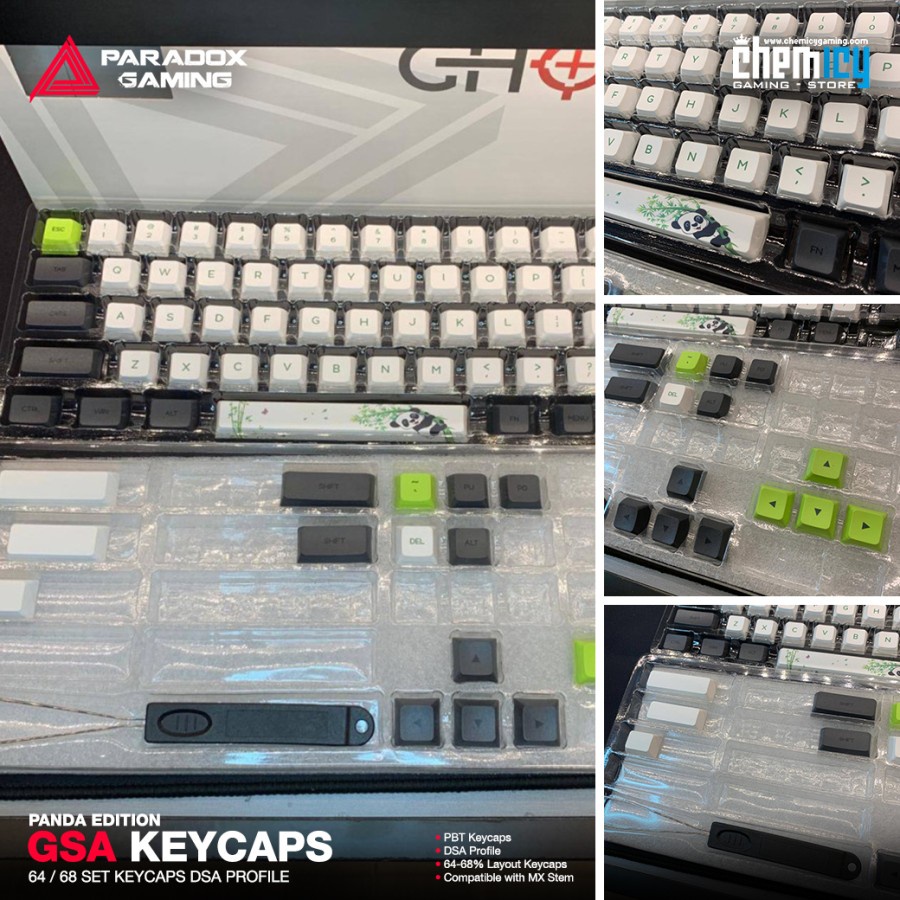 Jual Paradox Gaming GSA 64 / 68 Set Keycaps Keyboard DSA Profile ...