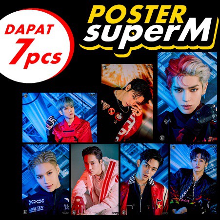 Jual POSTER SUPERM DAPAT 7 LEMBAR | Shopee Indonesia