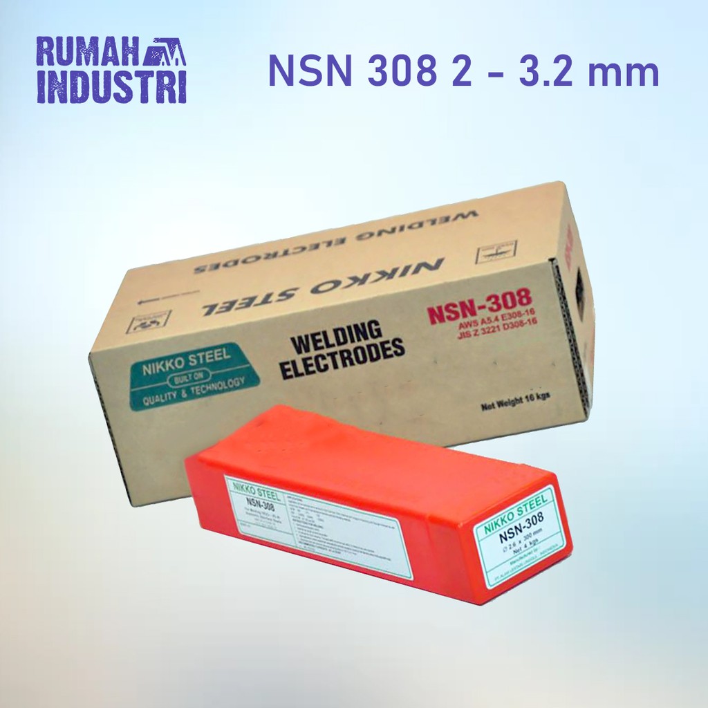 Jual BAGUS! Kawat Las Stainless Steel Welding Electrodes NSN 308 2 - 3.2 mm Nikko Steel per Kg ...