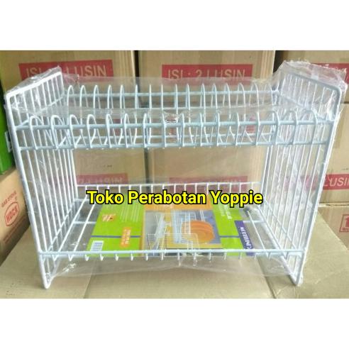 Jual Rak Piring 2 susun / Rak Piring susun 2 / Rak Kitchen Set susun 2 ...