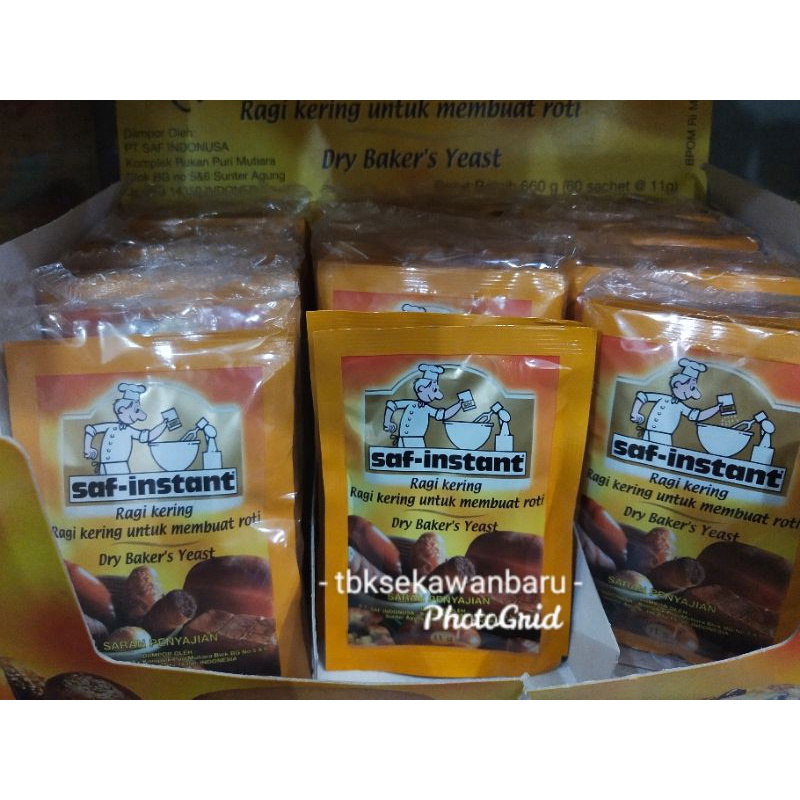 Jual Ragi Instant Saf-Instant (1bks isi 4pcs@11gr) | Shopee Indonesia