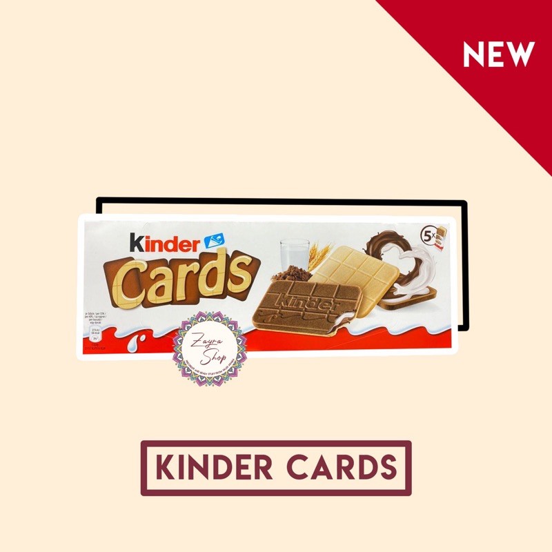 Jual Kinder Cards Bar Coklat biskuit exp 12/24 | Shopee Indonesia