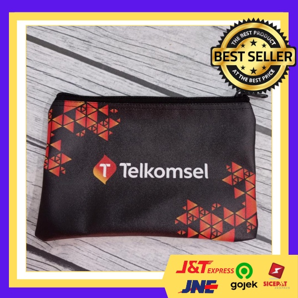 Jual Custom Pouch TELKOMSEL/Dompet Souvenir Custom TEKOMSEL/Clutch ...