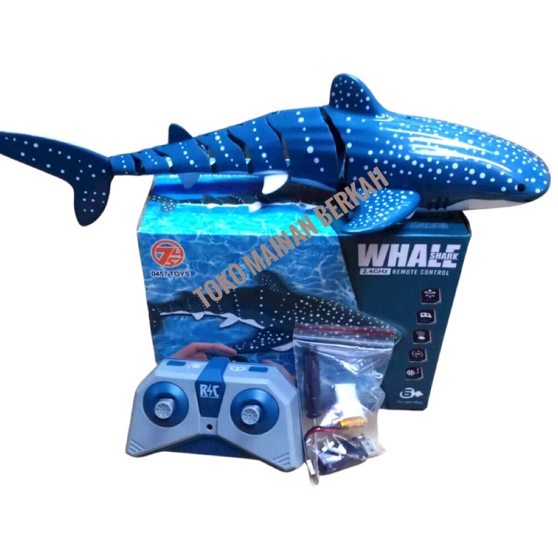 Jual MAINAN ANAK RC ROBOT IKAN PAUS HIU | REMOTE CONTROL SHARK | REMOTE ...