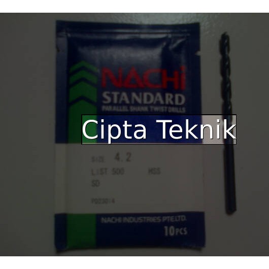 Jual Mata Bor Nachi 4,2mm Matabor Nachi 4.2mm Asli 4,2 mm Parallel ...