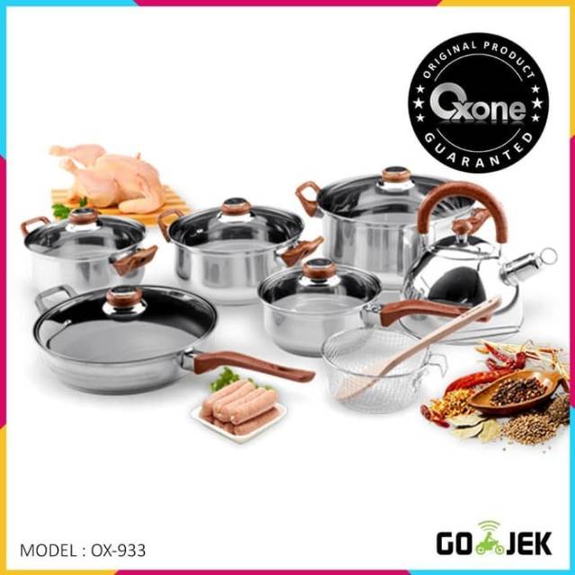 Jual OXONE Eco Cookware Set Alat Masak 12 + 2 Pcs - Panci Set - OX 933 | Shopee Indonesia