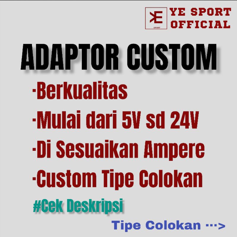 Jual ADAPTOR CUSTOM 2V 3V 5V 6V 7V 9V 12V 13V 15V 16V 17V 18V 19V 20V 21V 22V 23V 24V | Shopee ...