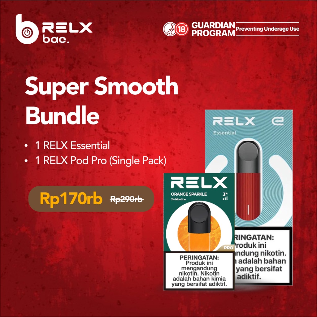 Jual RELX Bundle Essential Red Device and Pod Pro (Isi 1 Pod) | Shopee ...
