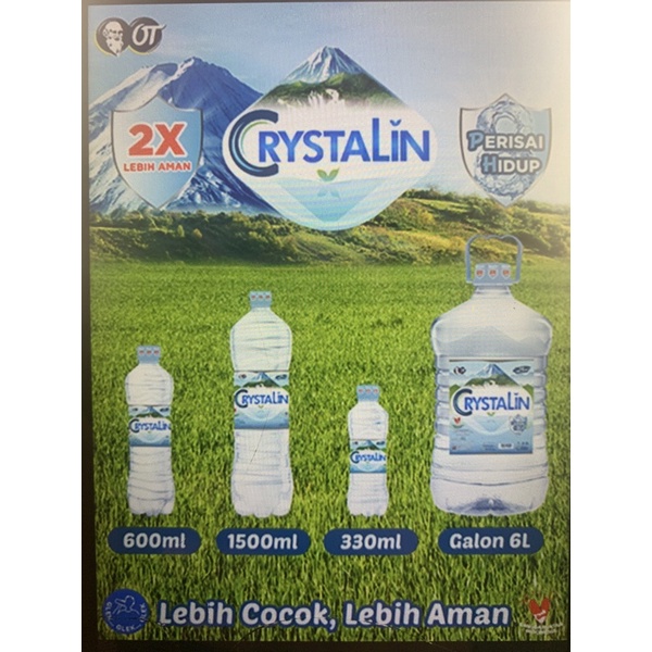 Jual Crystaline Pet 330ml,600ml,1500ml dan Galon 6L | Shopee Indonesia