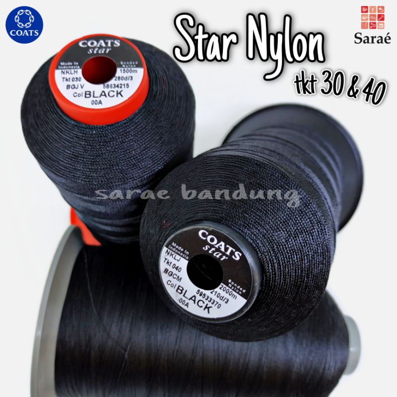 Jual Coats Star Nylon Ukuran Tkt 030 Dan Tkt 040/Nylon Bonded 6.6 ...
