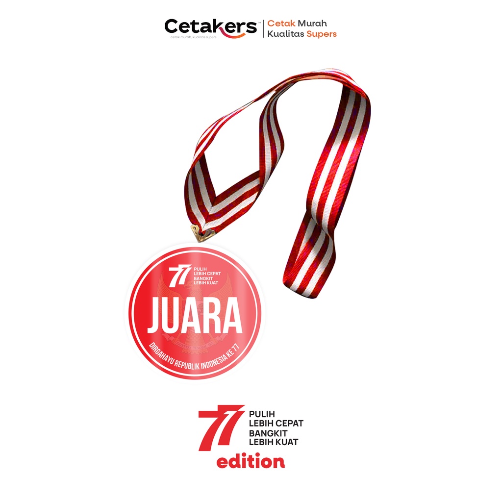 Jual Kalung Medali Akrilik Hadiah Custom Juara Lomba 17 Agustus ...
