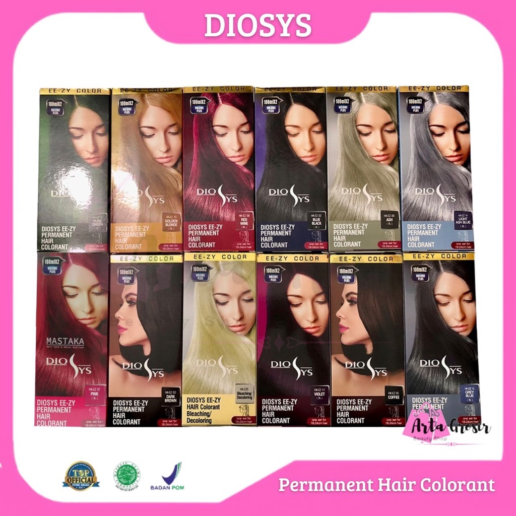 Jual DIOSYS Hair Color Ee - Zy Pewarna Rambut / Cat Rambut / Semir ...