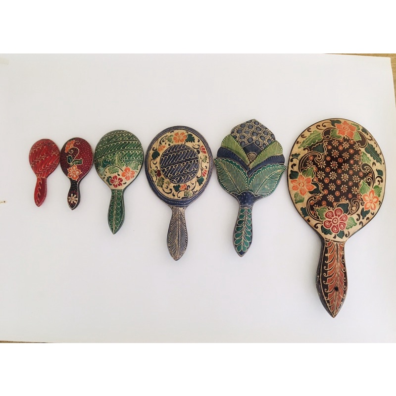 Jual Cermin batik kayu Souvenir Jogja Indonesia | Shopee Indonesia