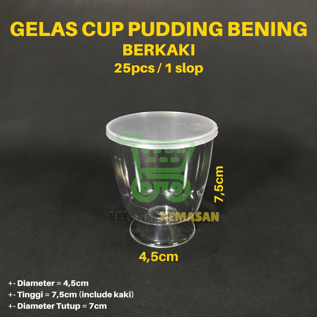 Jual Thinwall/ Cup/ Mangkok pudding BENING berkaki 150 ml | Shopee ...