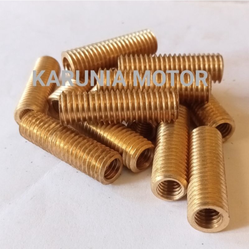 Jual sok drat Kuningan M6×M8 atau ( baut kunci 10 × baut kunci 12 ...