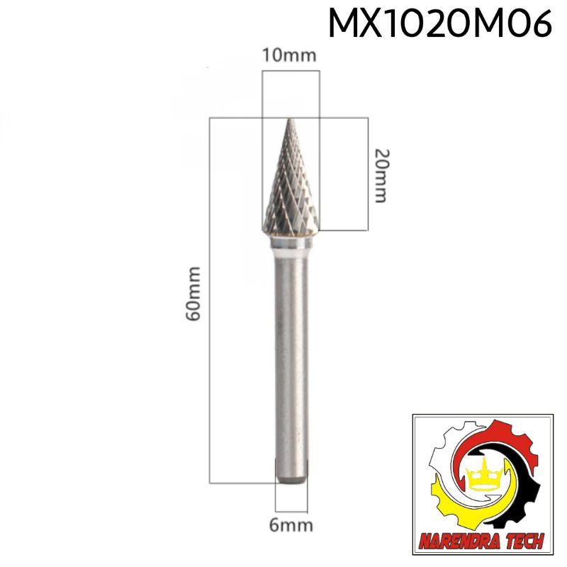 Jual mata cuner rotary burr bor cun mata bor porting lemer rotary ...