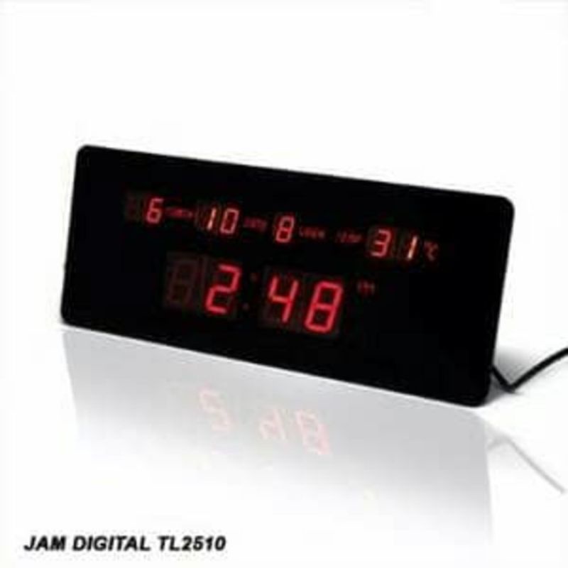Jual Slim LED DIGITAL CLOCK TTN TL2510 TL3515 electric jam digital ...
