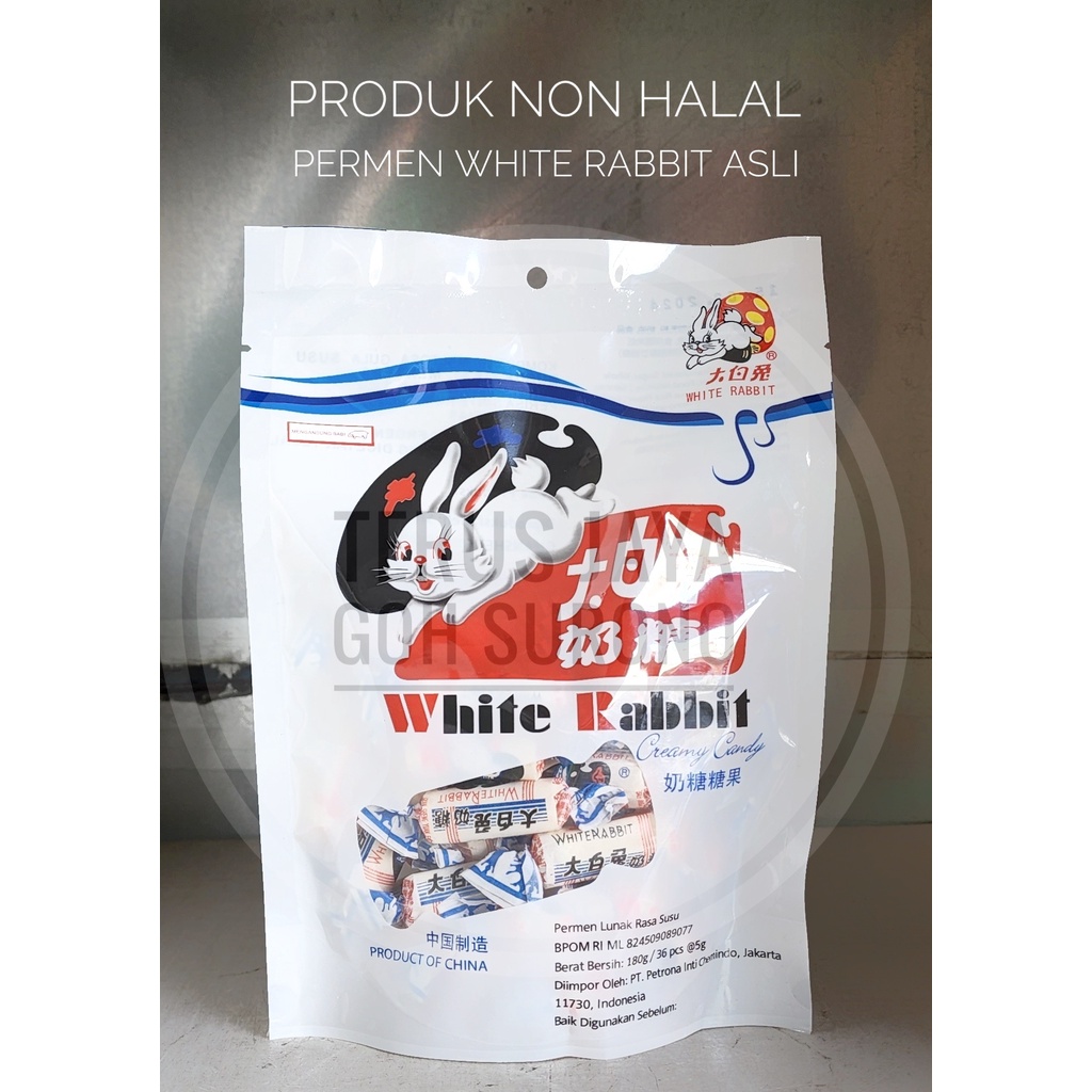 Jual Permen Susu White Rabbit Creamy Candy 180g Non Halal Permen Jadul ...
