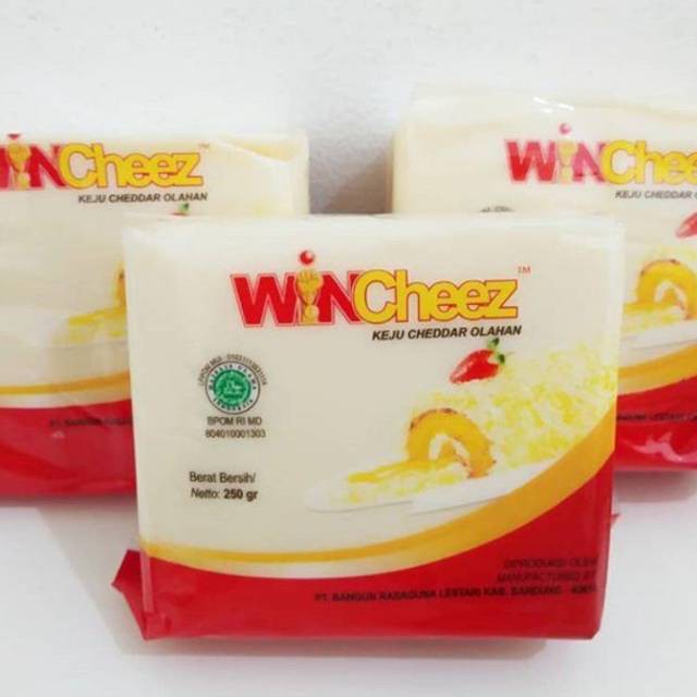 Jual 250 gr Keju Win Cheez - keju potong - keju cheedar | Shopee Indonesia