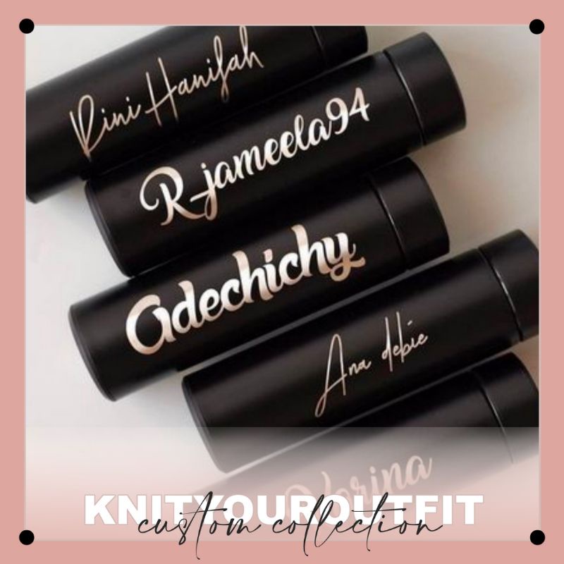 Jual tumblr stainless custom / tumblr nama / termos custom / tumblr ...