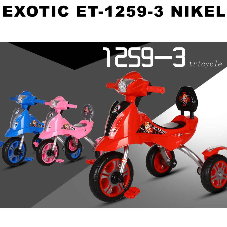 Jual Sepeda roda tiga Tricycle Exotic ET 1259-3-7 / ET 1258-3 / 1259-3 ...