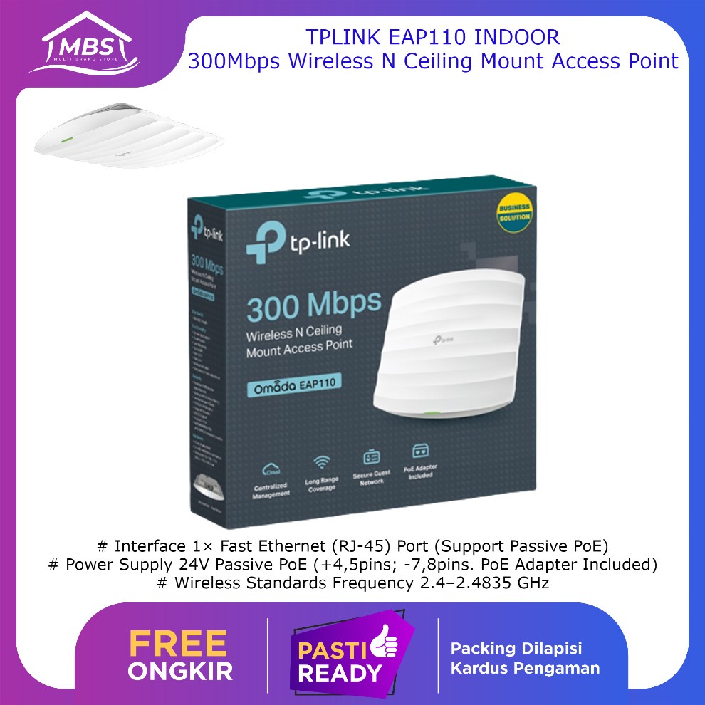 Jual TP-LINK Tp link Wireless Access Point EAP110 Access Point TPLINK ...