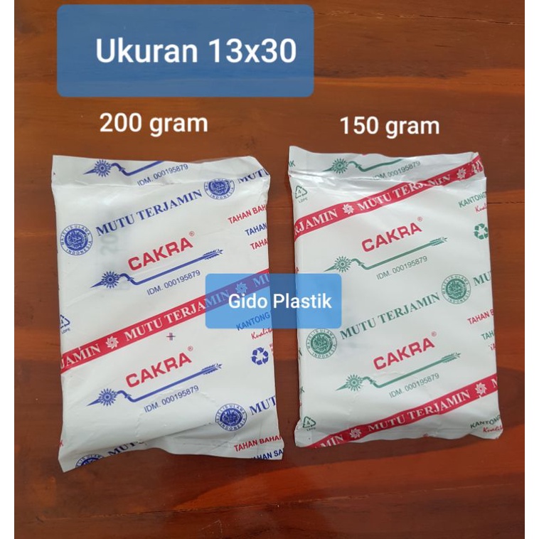 Jual Plastik cakra kuat dan tahan panas/Plastik es batu/plastik tahan panas ukuran 13 x30 200 ...
