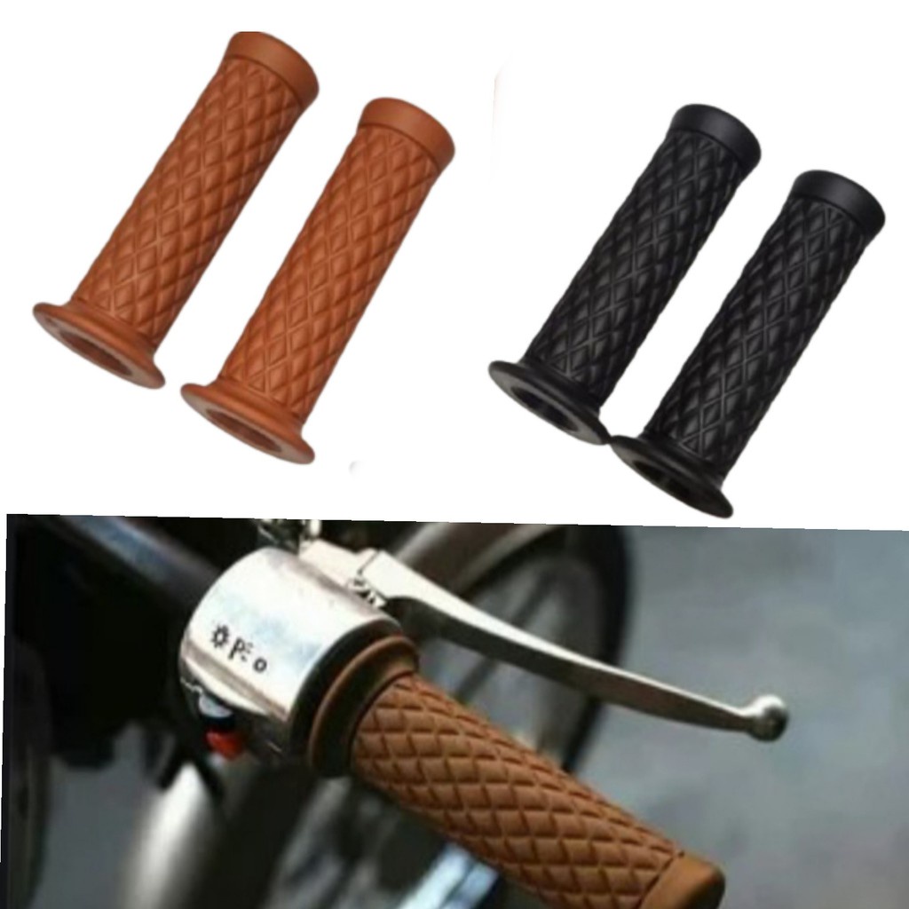 Jual HANDGRIP DIAMOND HANFAT JAPSTYLE CUSTOM KARET WAJIK | Shopee Indonesia