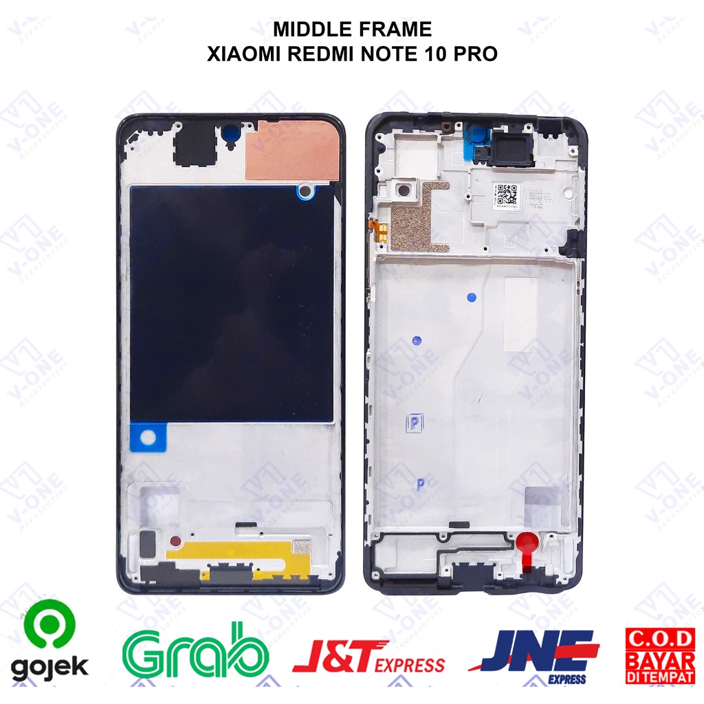 Jual TULANG TENGAH / MIDDLE FRAME / DUDUKAN LCD XIAOMI REDMI NOTE 10 ...