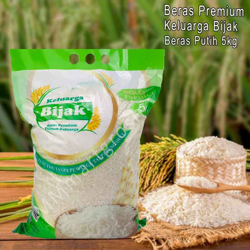 Jual Beras Keluarga Bijak / Beras Putih / Beras Premium / 5kg | Shopee ...
