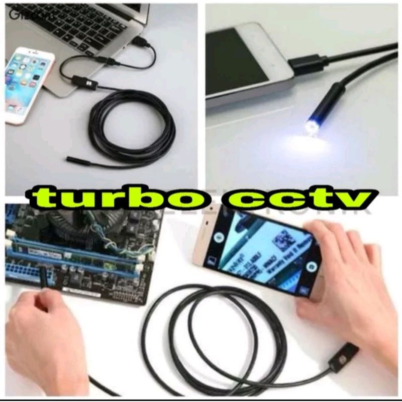 Jual Camera Cable Endoscore Waterproof 5 meter With Led For Android And ...