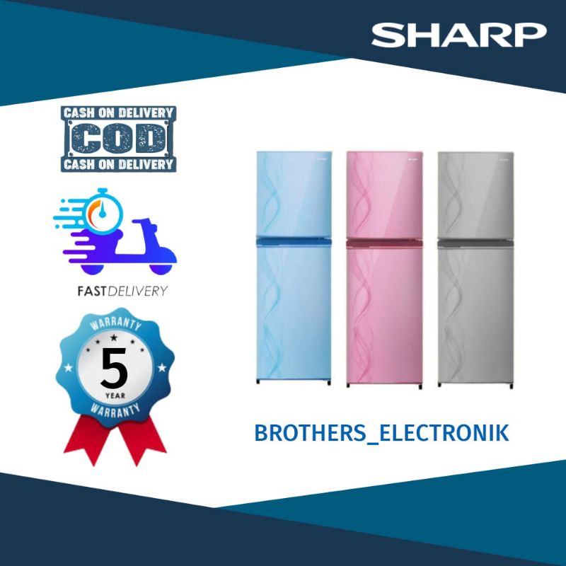 Jual Kulkas 2 Pintu Sharp SJ-237 ND New Design No Frost | Shopee Indonesia