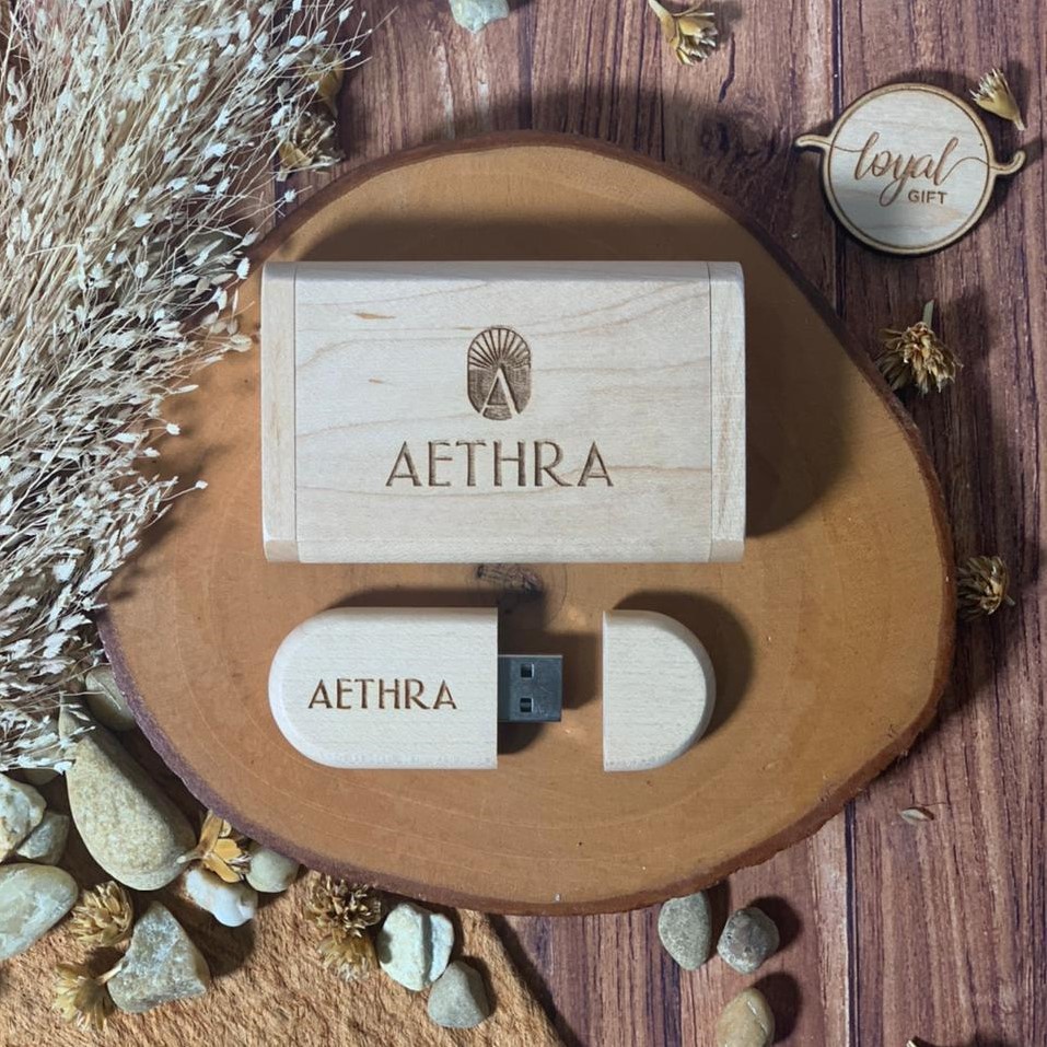 Jual USB Flashdisk Kayu Oval + Box Tarik - GARANSI GANTI BARU | Shopee ...