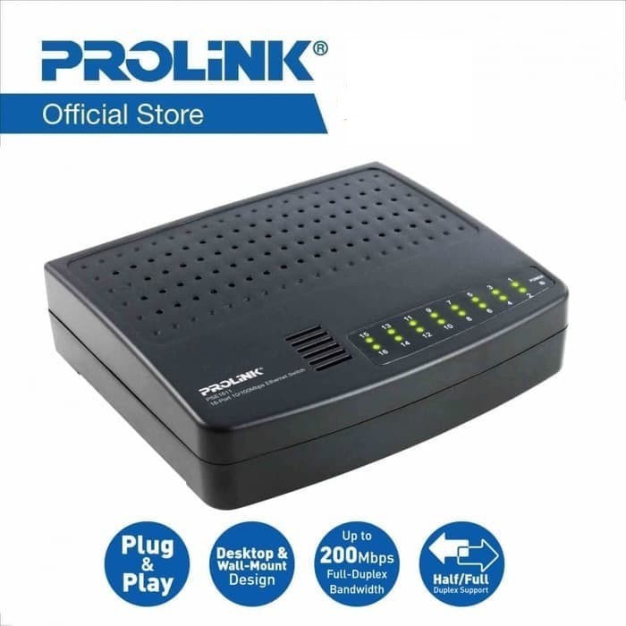 Jual Prolink PSE1611 16 Port 10/100 Mini Ethernet Switch | Shopee Indonesia