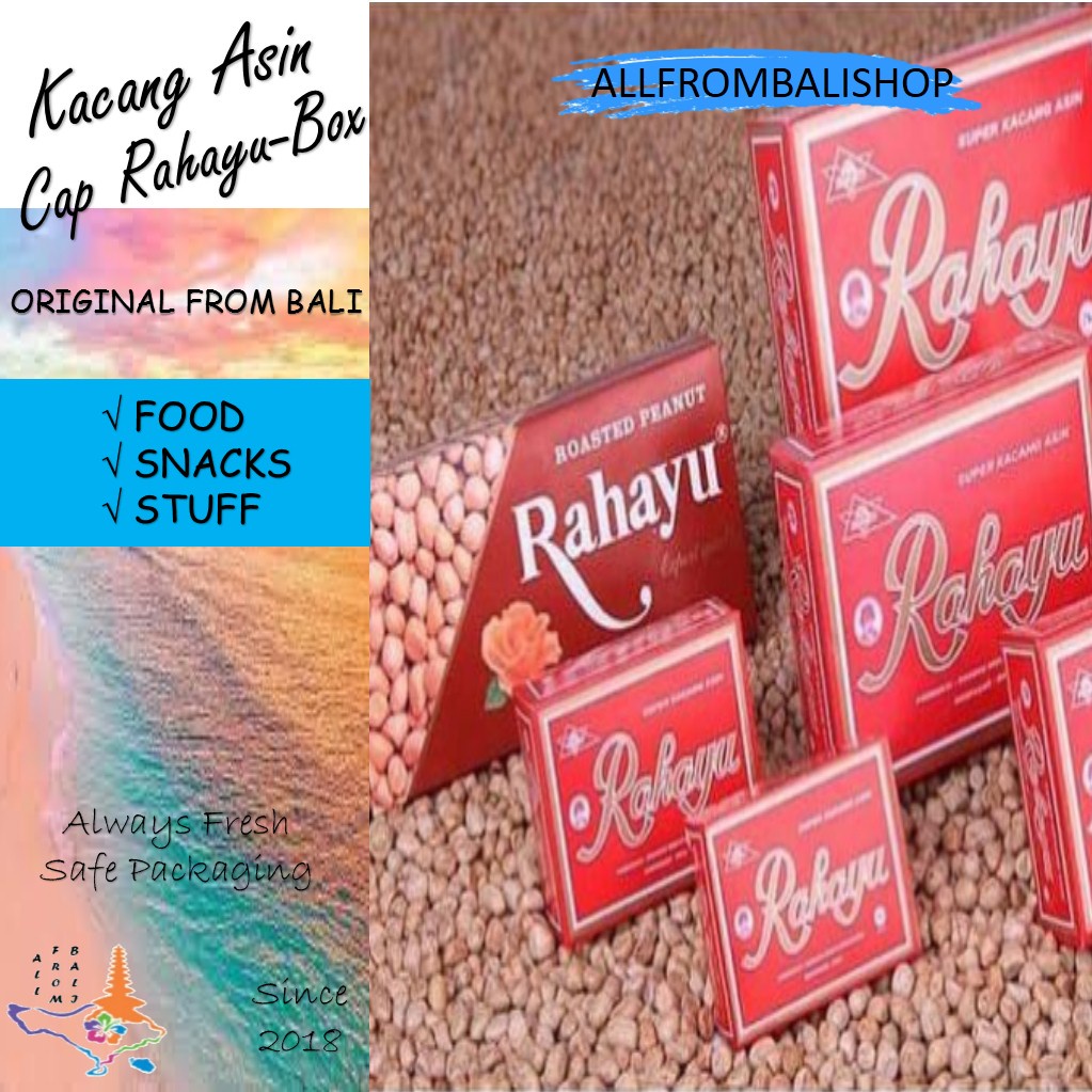 Jual KACANG ASIN RAHAYU BALI-250 GR (BOX) | Shopee Indonesia
