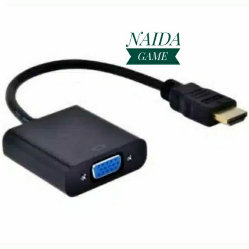 Jual CONVERTER HDMI TO VGA / KABEL SAMBUNGAN HDMI TO VGA MONITOR | Shopee Indonesia
