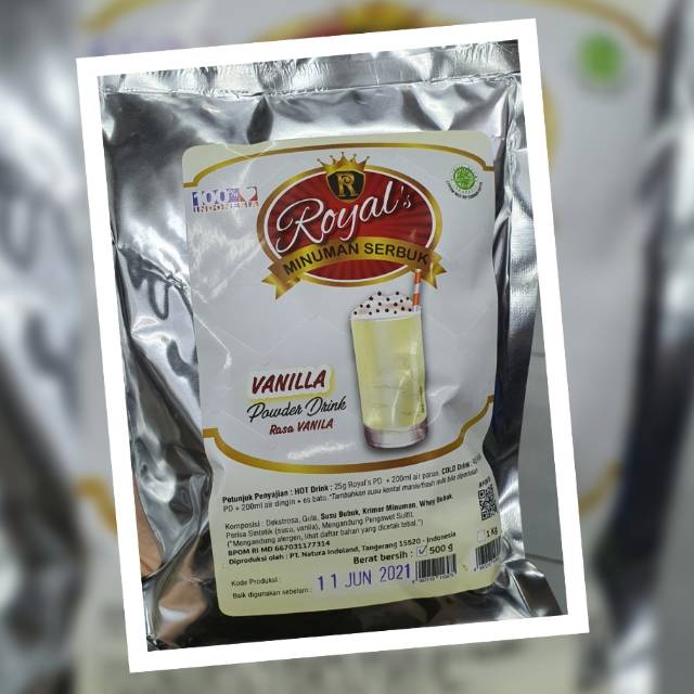 Jual ROYAL powder drink vanilla 500gr | Shopee Indonesia