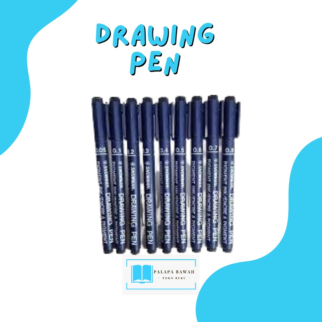 Jual SPIDOL DRAWING / PULPEN DRAWING / DRAWING PEN SNOWMAN (1 PCS ...