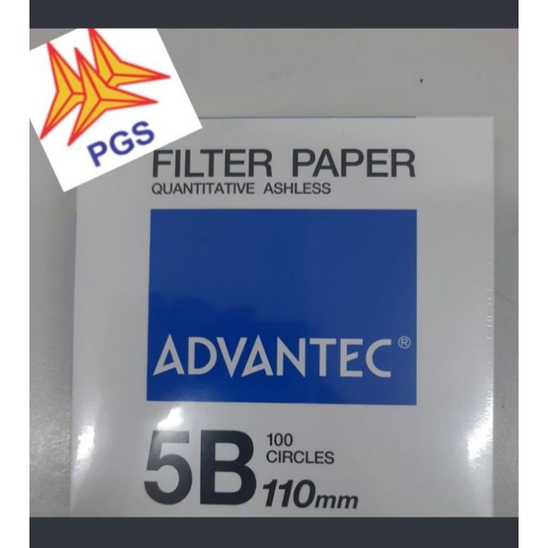 Jual Advantec Filter Paper Quantitatie No 5B diameter 110 mm | Shopee ...