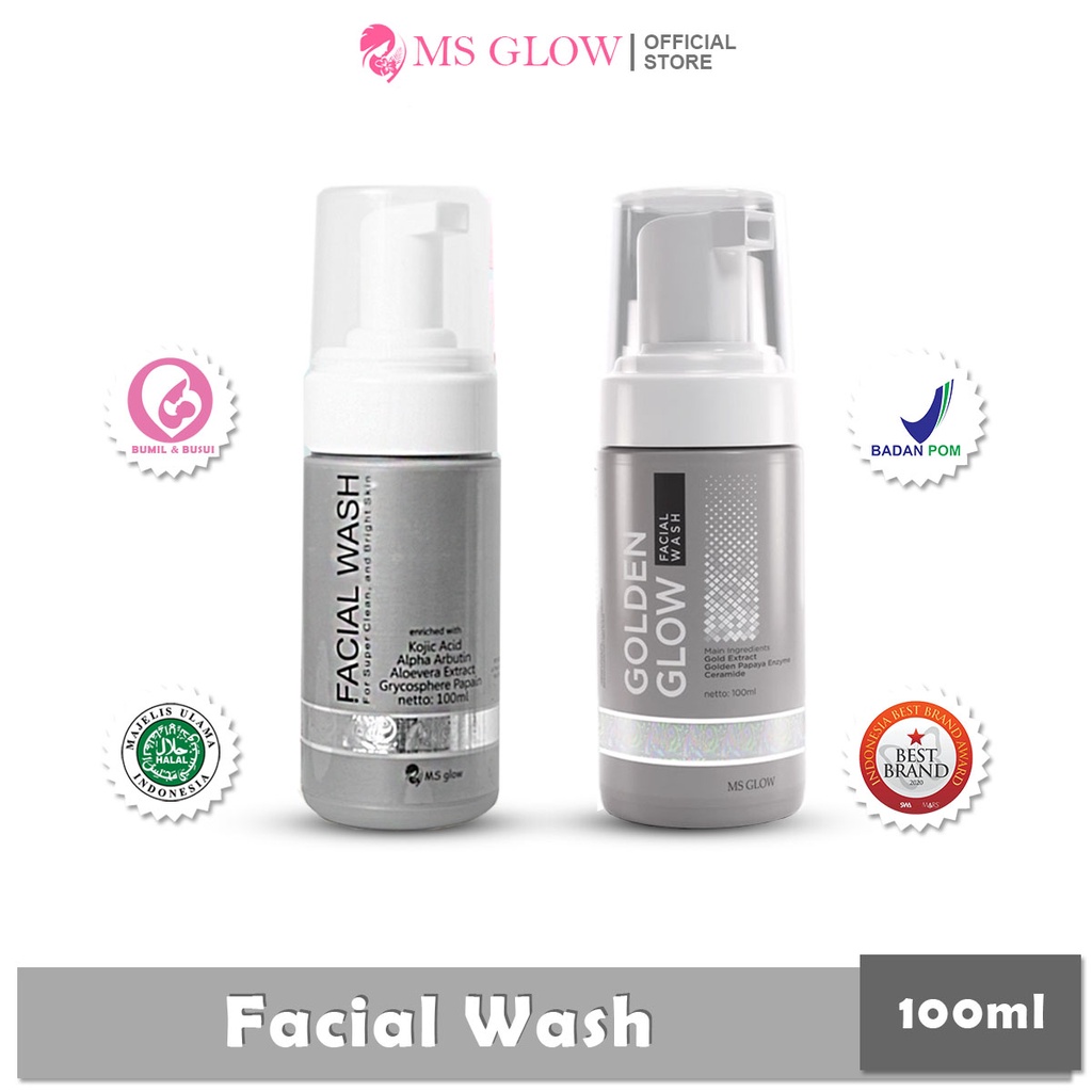 Jual Ms Glow Facial Wash sabun cuci muka Original | Shopee Indonesia