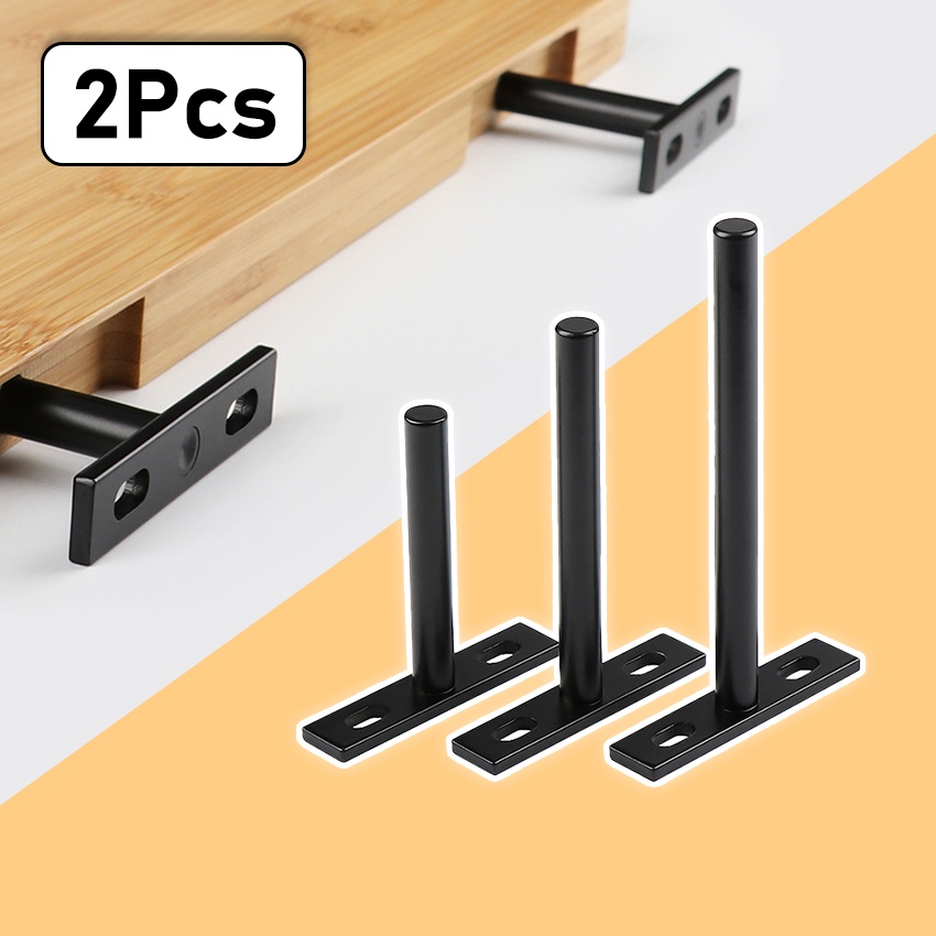 Jual 2*PCS besi penyangga rak dinding melayang, bracket penahan ambalan ...