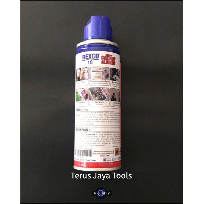 Jual Rexco18 Contact Cleaner / Pembersih Komponen Elektronik 220ml ...