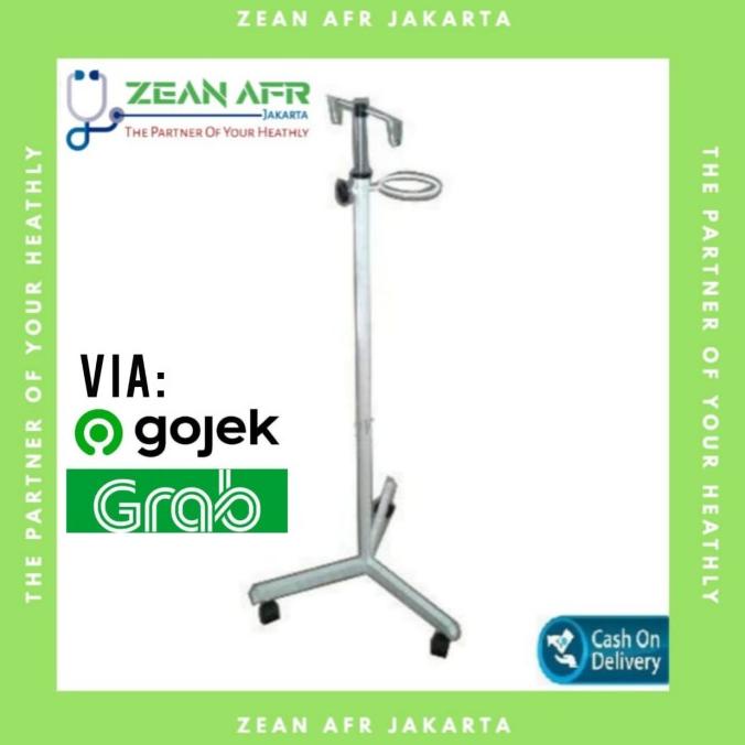 Jual Tiang Infus Kaki 3 Roda Standar Standard Infus Lc | Shopee Indonesia