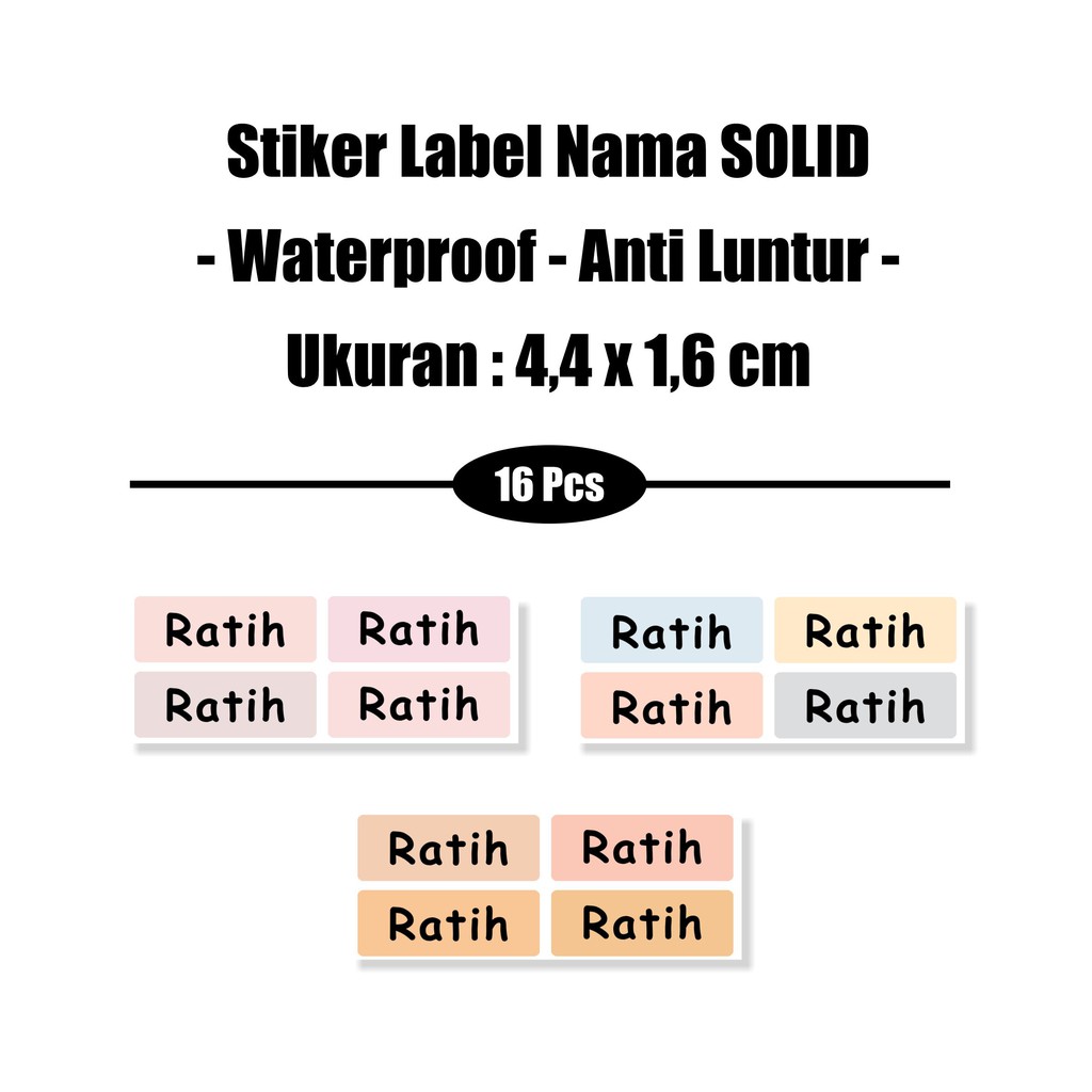 Jual Stiker Nama Wall Color Custom Waterproof | Shopee Indonesia
