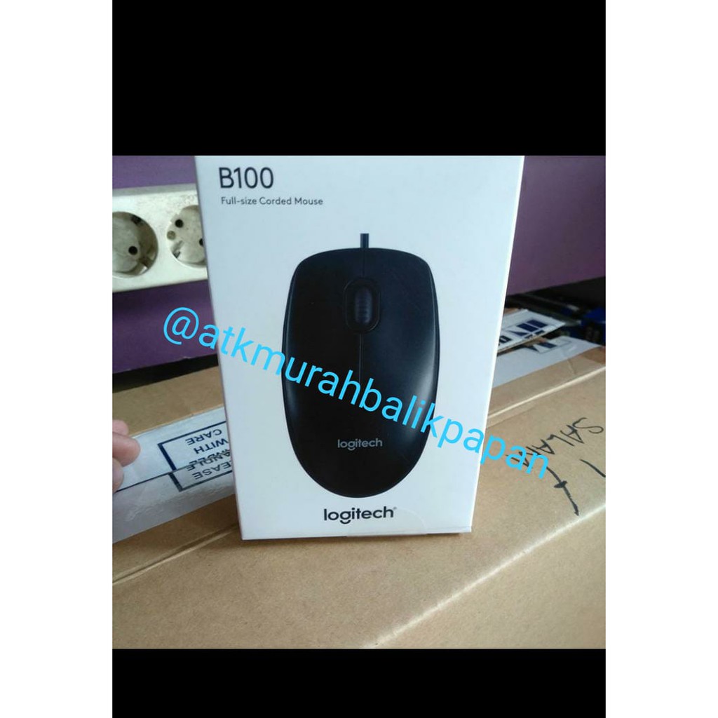 Jual Mouse Logitech Non Wireless B100. | Shopee Indonesia