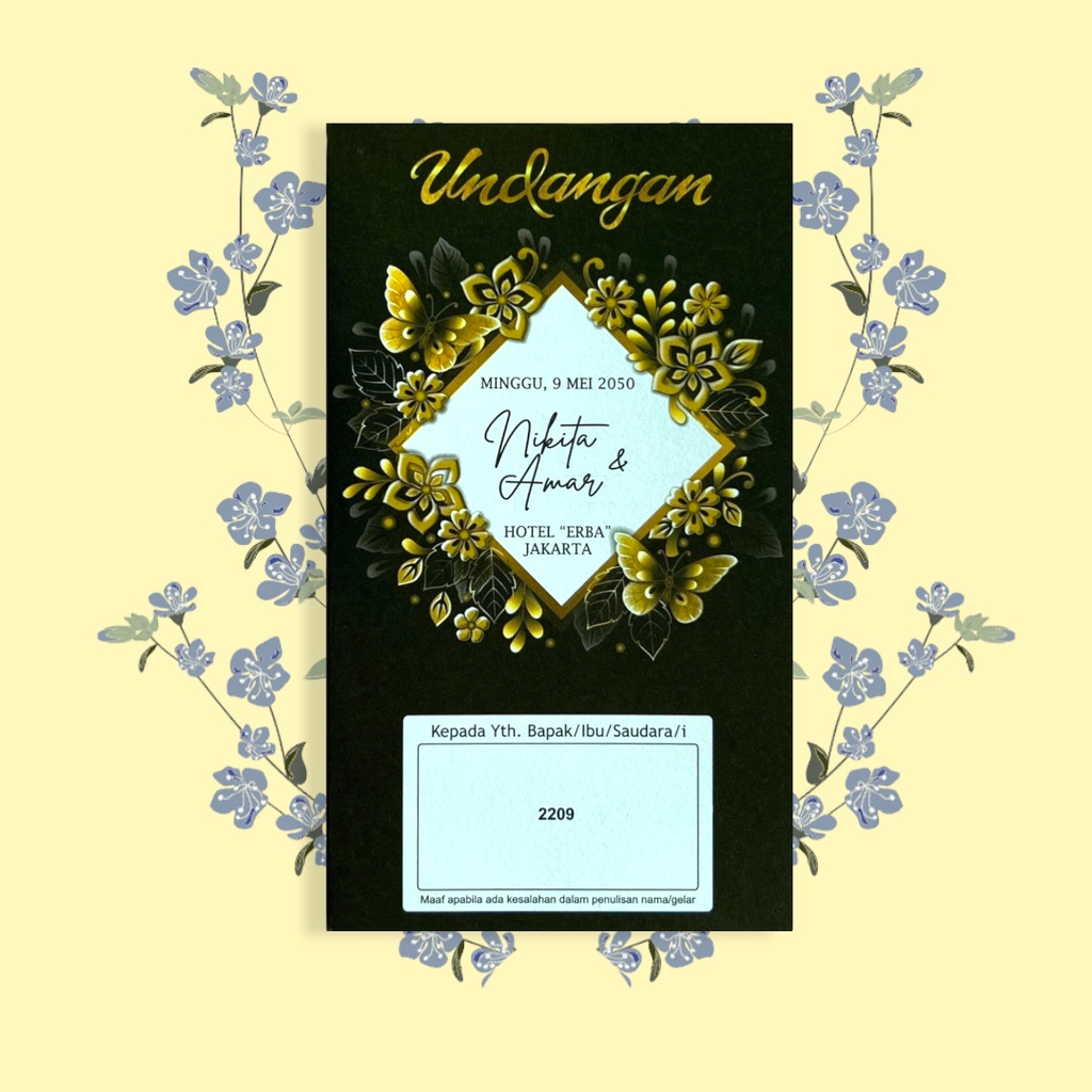 Jual Blangko Undangan Kosong Pernikahan Erba BLANKO UNDANGAN MURAH ...