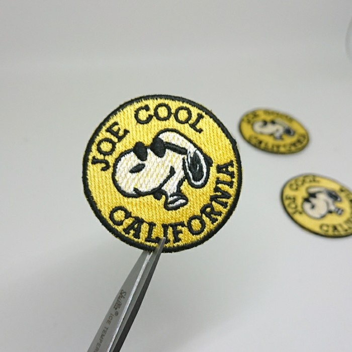 Jual Iron Patch Snoopy Joe Cool California Round | Shopee Indonesia