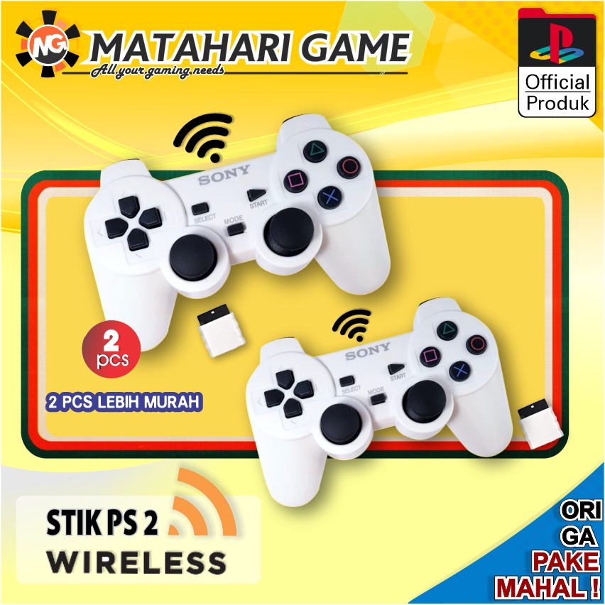Jual [ 2 Pcs Murah ] Stick Stik PS2 Wireless Sony Original Pabrik ...