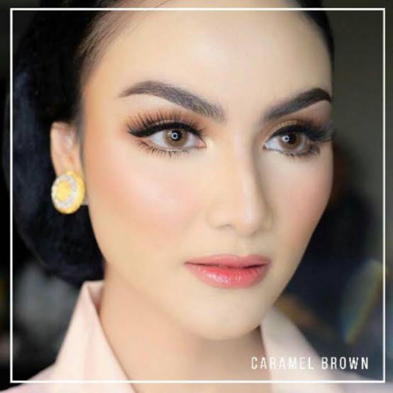 Jual [ BROWN SERIES ] softlens COKLAT dubai jamilla ocre brown x2 ...