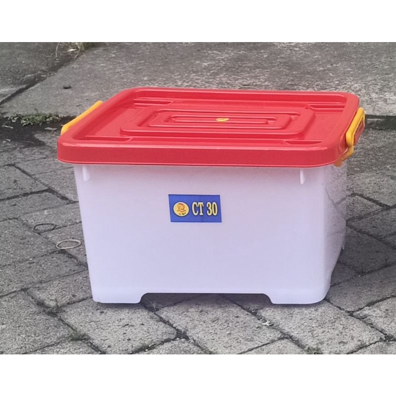 Jual Container Box Roda 30 Liter GM Badan PUTIH | Shopee Indonesia